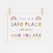 This is a Safe Space Poster Classroom Signs Printable - Etsy