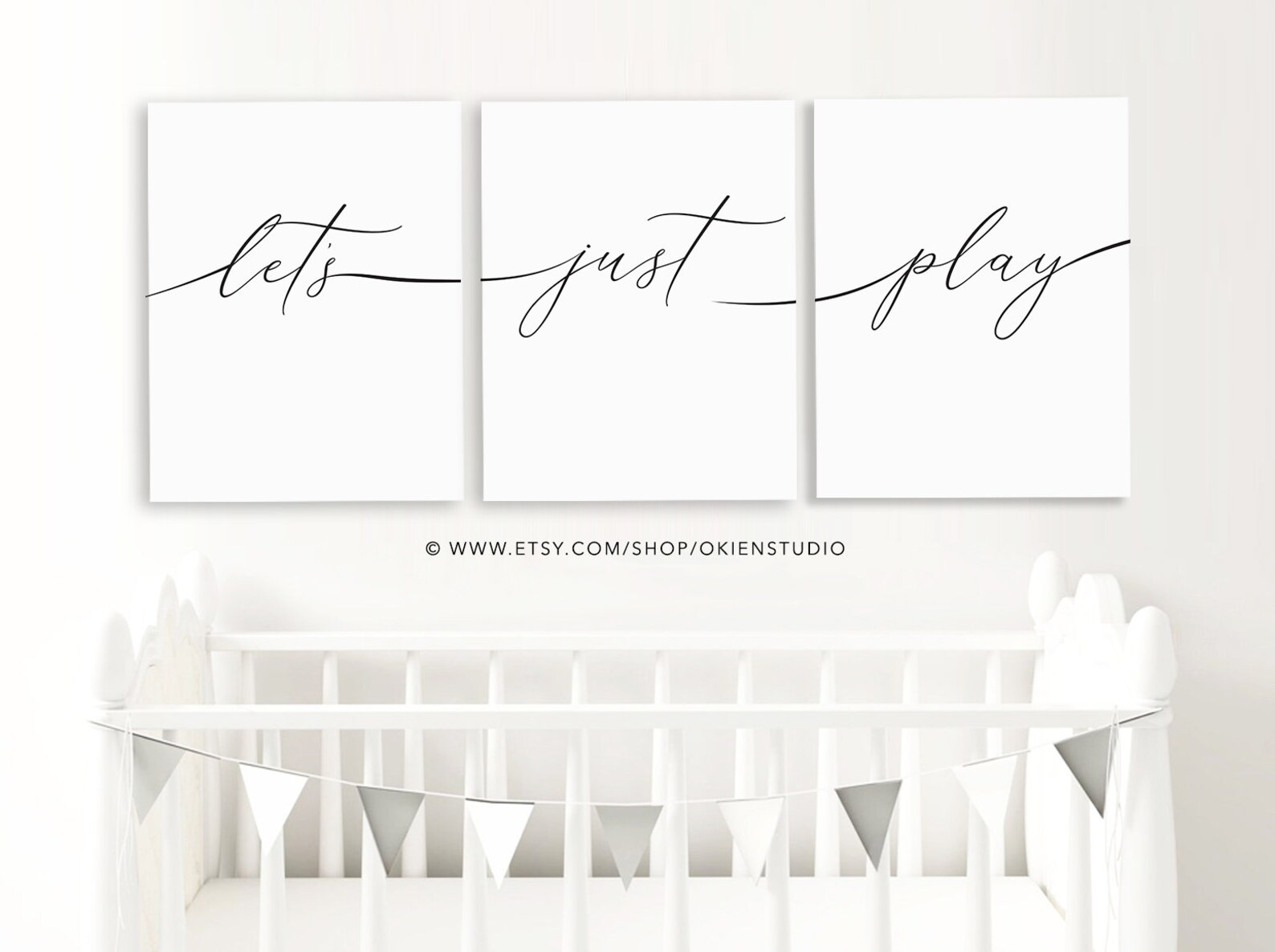 Let's Just Play Set of 6 Let's Play Kids Room | Etsy