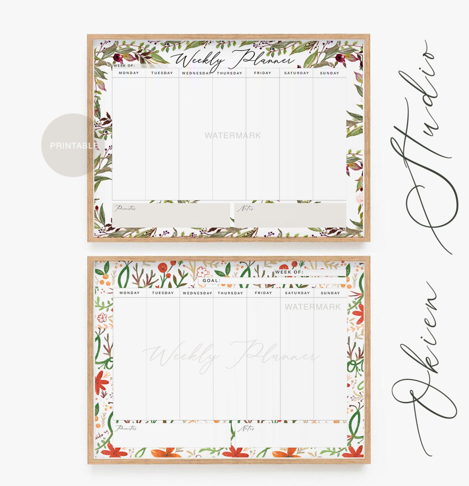 Weekly Planner Printable Christmas Weekly Schedule Elegant | Etsy