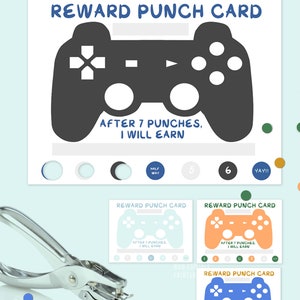 Video Game Reward Punch Card: Homeschool Tracker Printable (digital ...