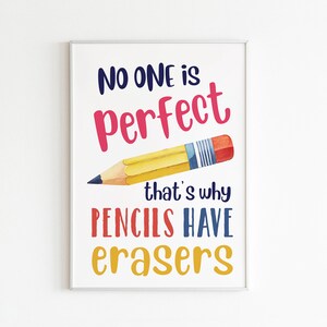 Growth Mindset Classroom Poster: Watercolor Pencil Art (digital ...