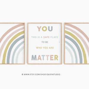 Boho Rainbow Poster, Diversity Classroom, Inclusive Rainbow, Classroom ...