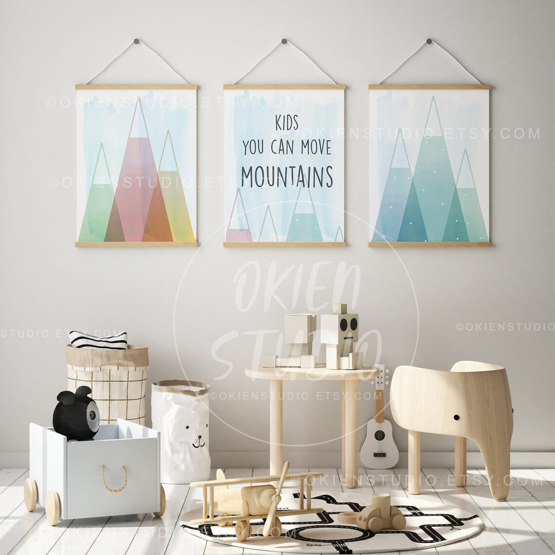 You Can Move Mountains Mountain Wall Art Kids Wall Decor - Etsy
