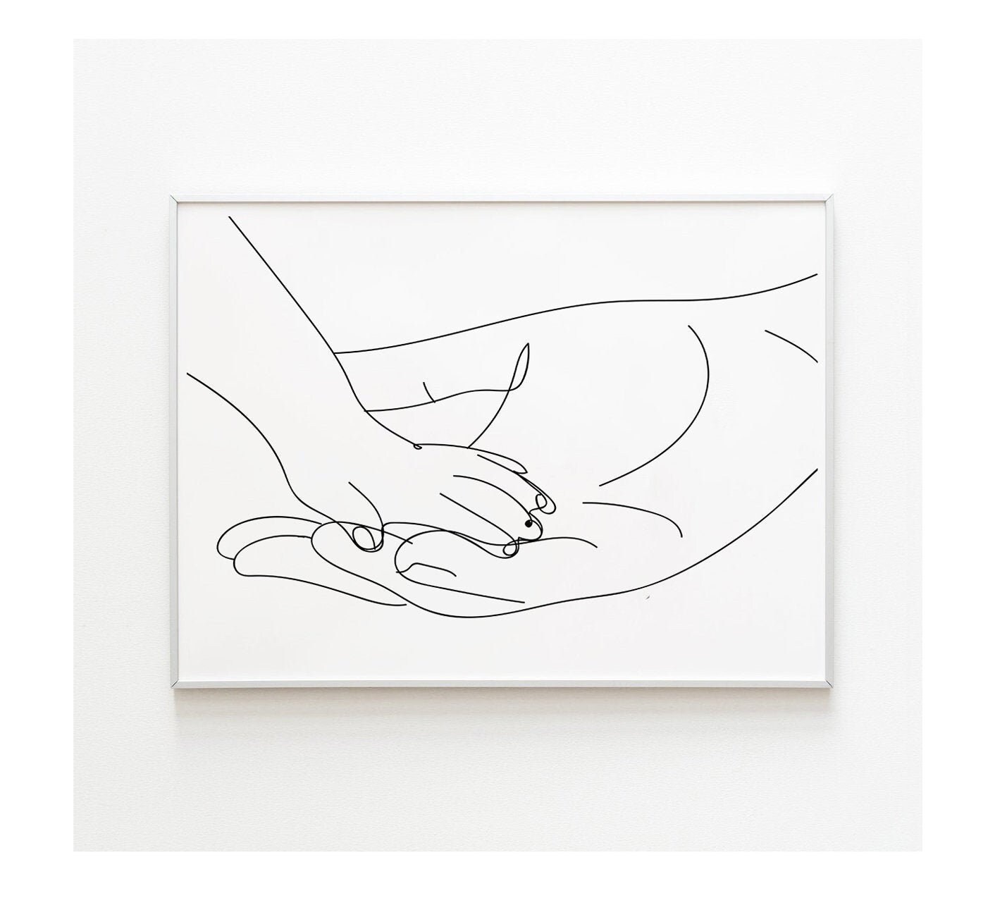 Holding Baby Hand Baby Hand Line Art hands line art Line | Etsy
