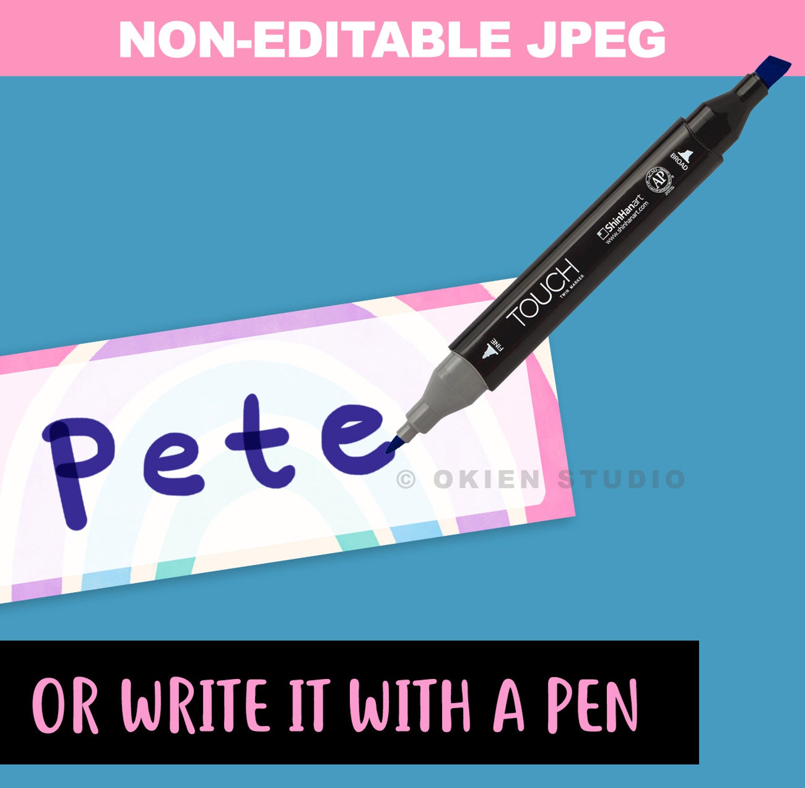 Editable Name Tags & Labels Editable Classroom Resource - Etsy