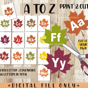 Fall Classroom Decor, Fall Bulletin Board, Autumn Leaves, Alphabets ...