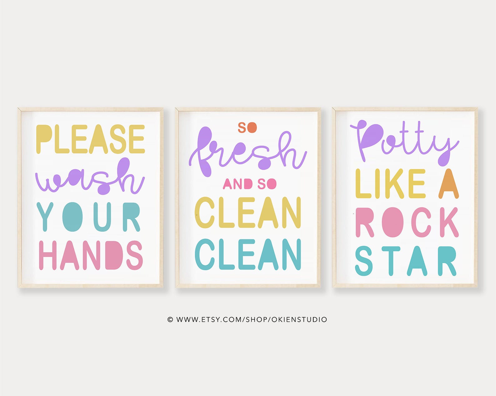 Bathroom Signs Kids Bathroom Sets Potty Sign Bathroom - Etsy