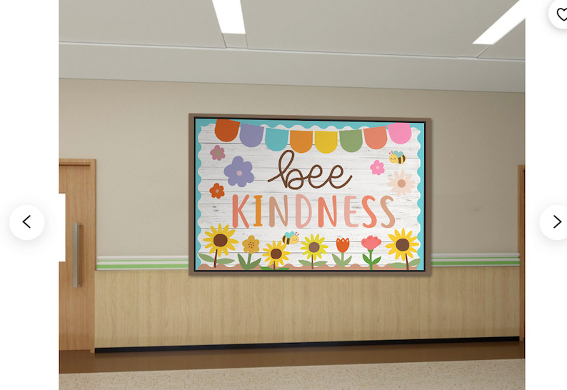 Spring Bulletin Board Kit Bee Kindness Classroom Decor Plant - Etsy