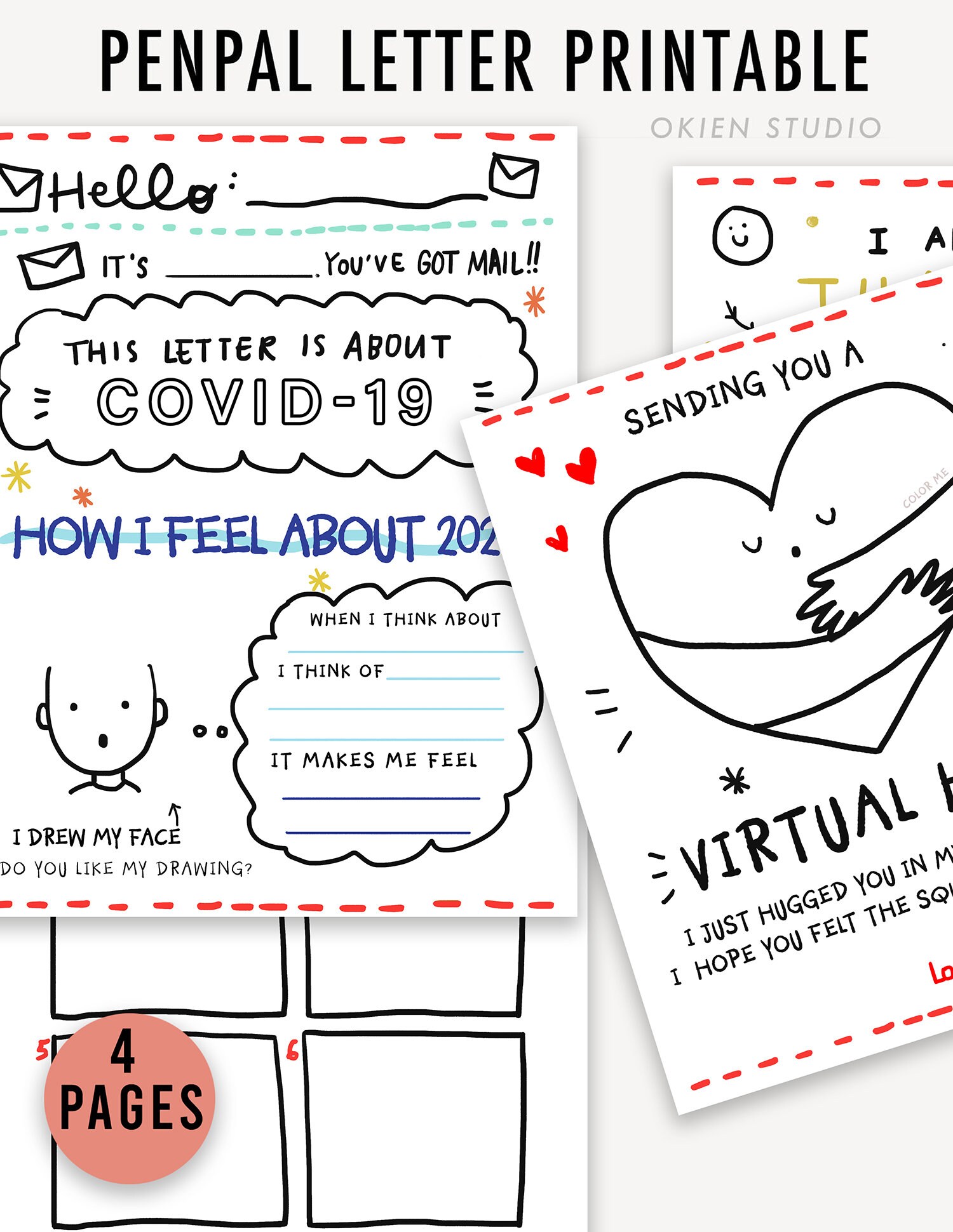 Penpal Kit for Kids Pen Pal Activity Quarantine Letter - Etsy