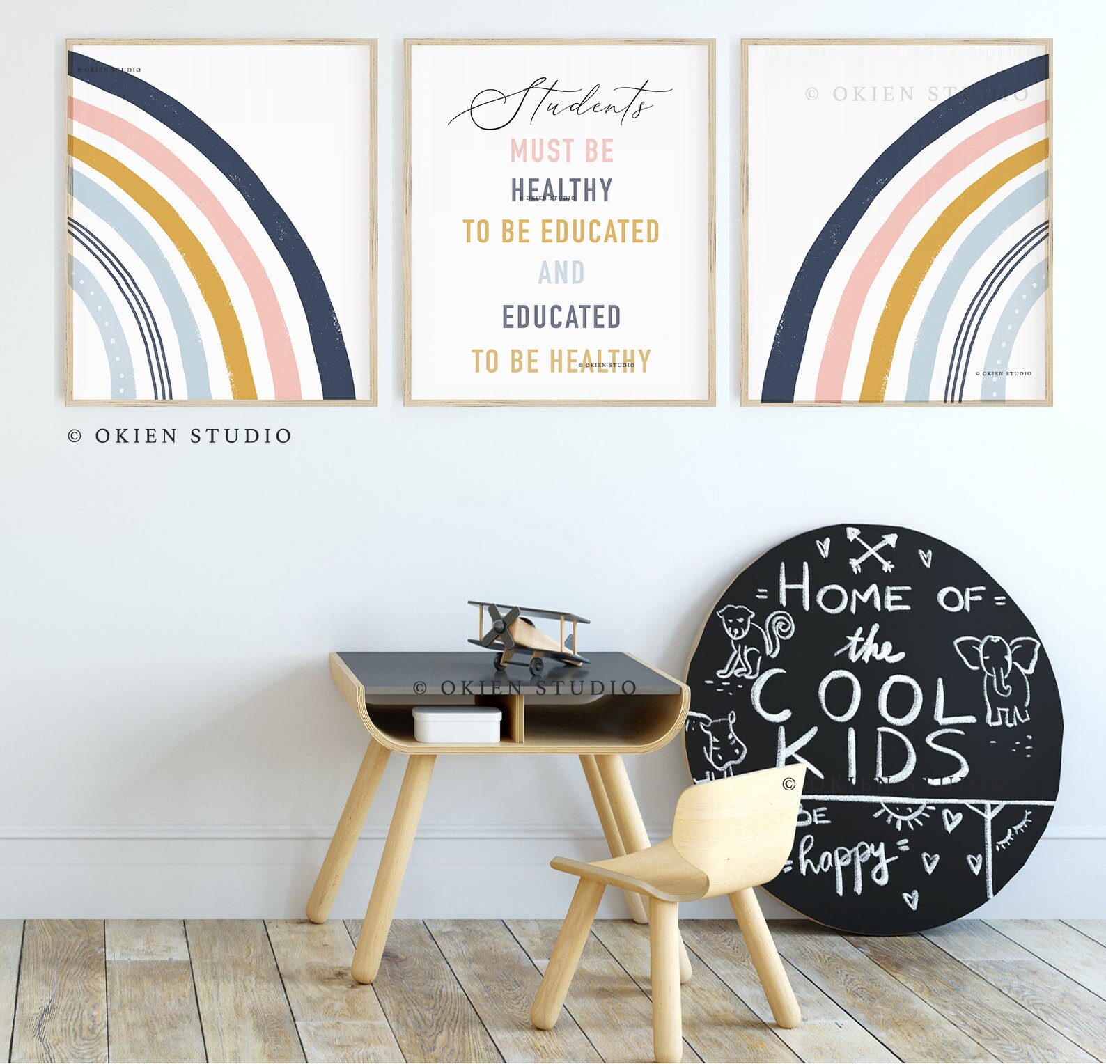 Students Must Be Healthy to Be Educated and Educated to Be | Etsy