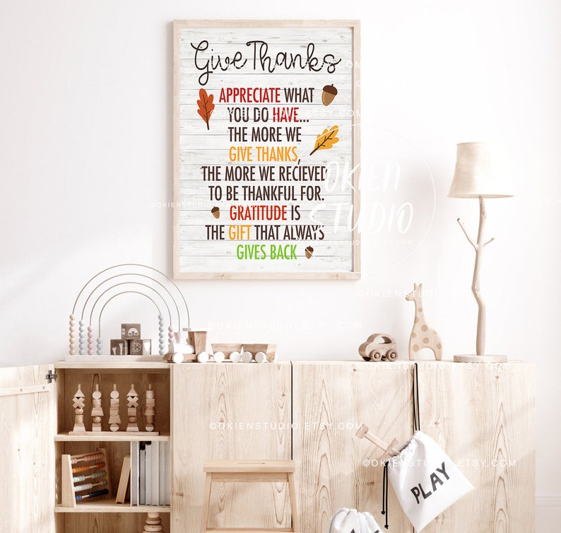 Thanksgiving Classroom Poster Teacher Bulletin Board Decor - Etsy