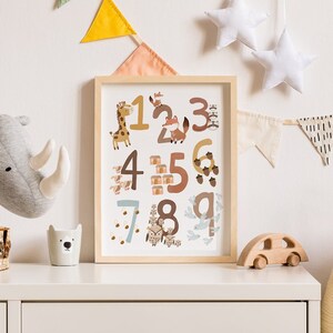Boho Animals Nursery Wall Art, Alphabet Nursery Prints, Boho Animal ...