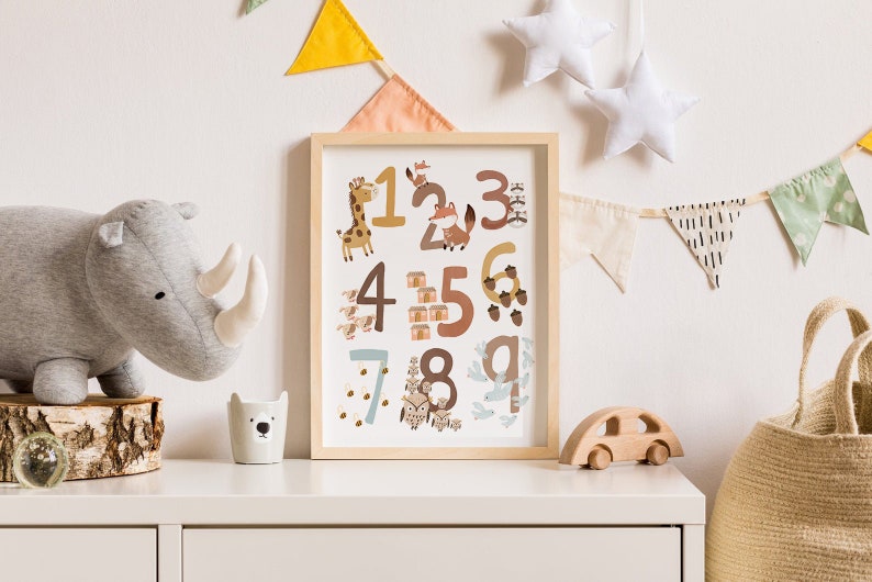 Boho Animals Nursery Wall Art Alphabet Nursery Prints Boho | Etsy