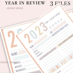 Boho Year in Review Printable: 2023-2024 Reflection (digital Download ...
