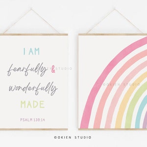 Nursery Bible Verse Wall Art, Boho Christian Art, Scripture Wall Art ...