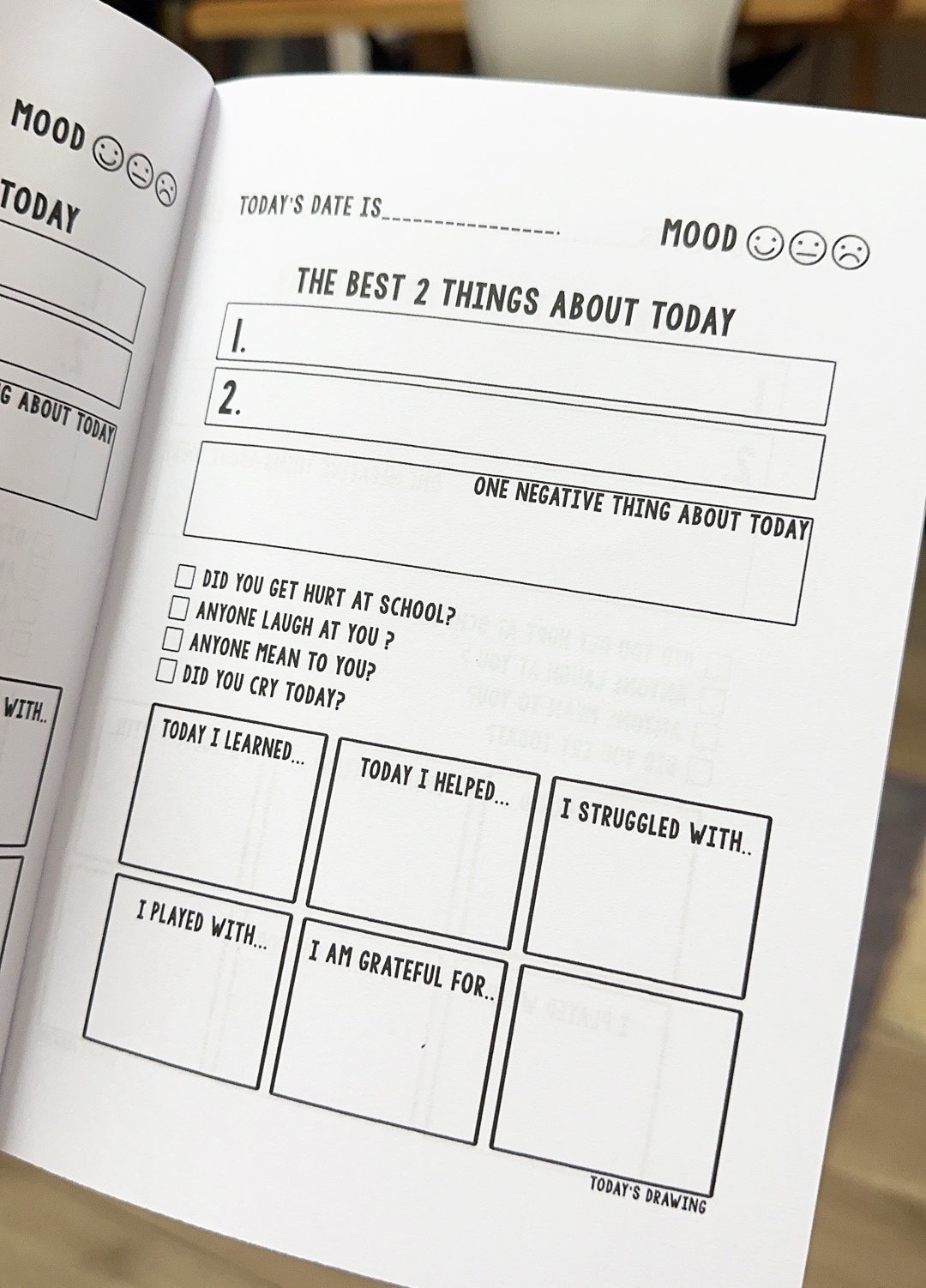 Kid Self Reflection Journal, Parent Check-in, Kids Daily Journal ...