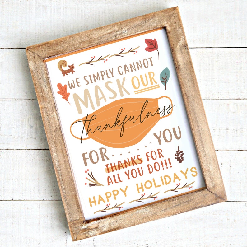 Thanksgiving card Thank You Cards Printable Thanksgiving | Etsy