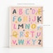 Pink ABC Poster, Boho Nursery Decor, Alphabet Poster, Alphabet Print ...