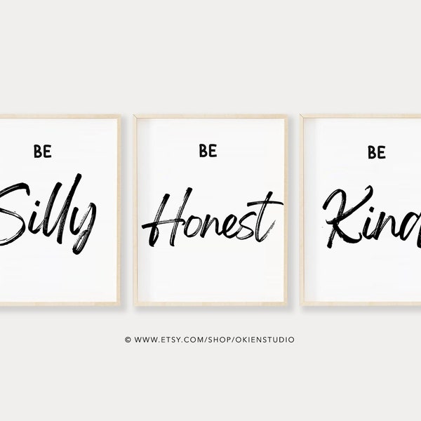 Be Silly Be Honest - Etsy