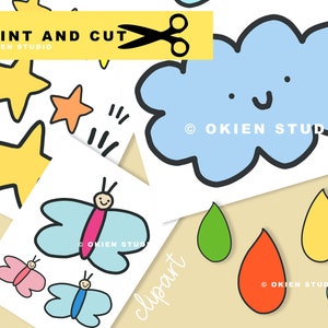 Rainbow Bulletin Board Kit, Cute Clipart Classroom Setup, Rainbow of ...