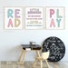 Playroom Wall Art Bundle: Read, Play, Affirmations (digital Download ...