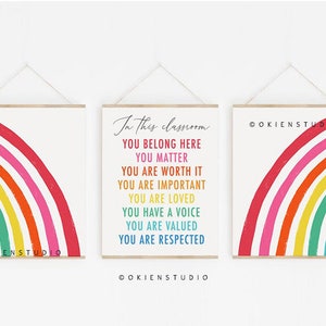 In This Classroom, Colorful Classroom Poster, Classroom Decorations ...