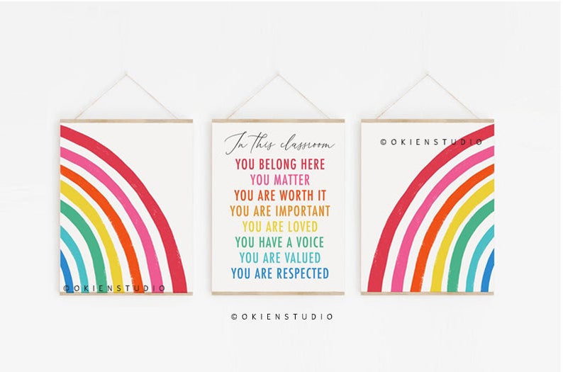 In This Classroom Colorful Classroom Poster Classroom - Etsy