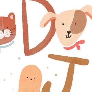 Boho Animal Decor, Boho Alphabet Poster, Boho Letters, a to Z Poster ...