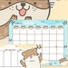 Printable Monthly Calendar, Otter Planner, Digital Planner, Weekly ...
