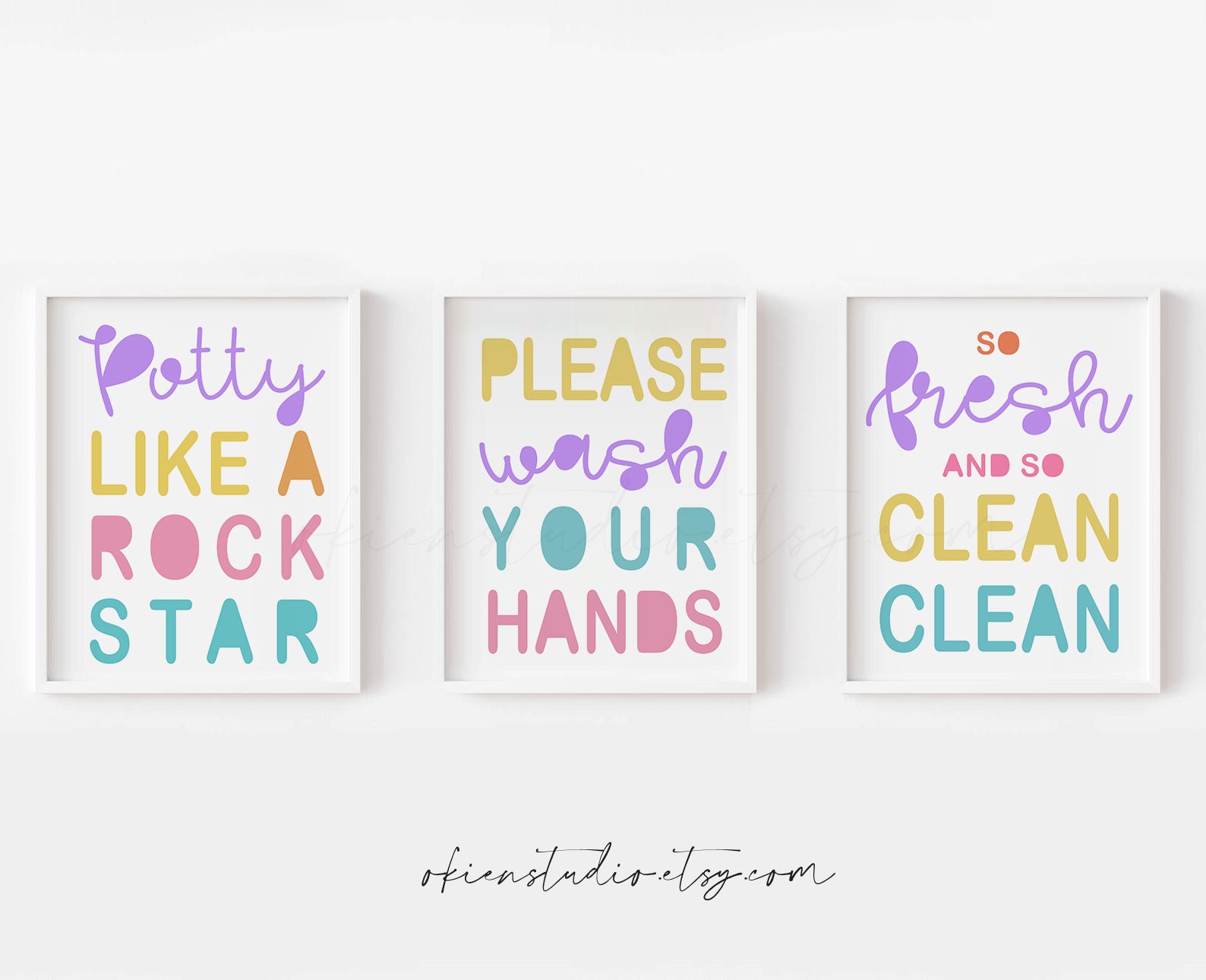 Bathroom Signs Kids Bathroom Sets Potty Sign Bathroom - Etsy