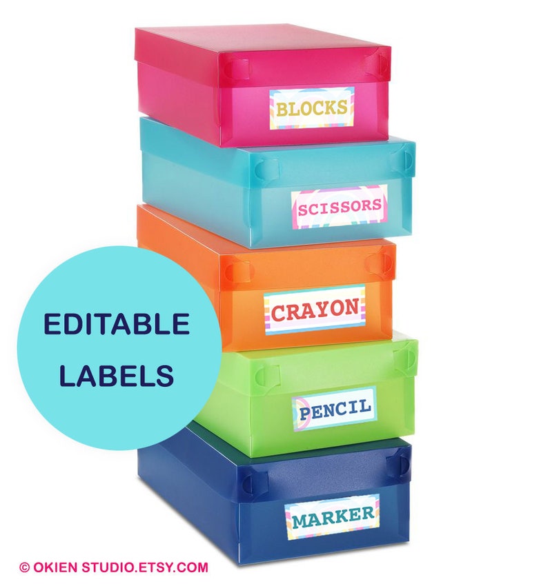 Editable Name Tags & Labels Editable Classroom Resource - Etsy
