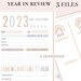 2024, Year in Review, Year Reflection, Boho Planner, Yearly Checklist ...