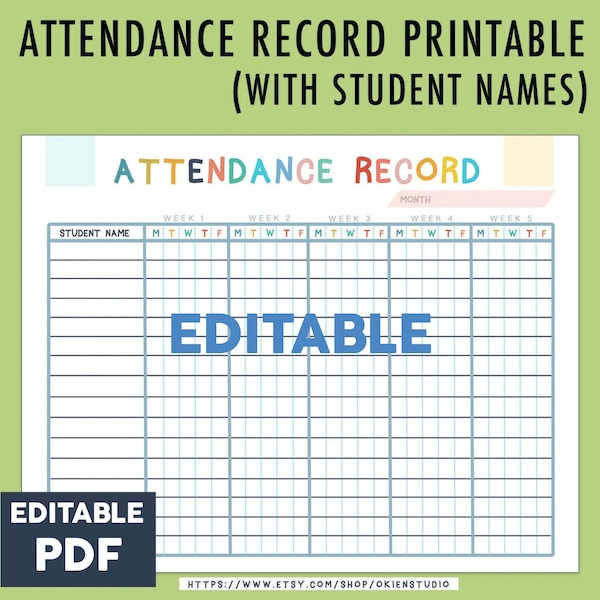 Teacher Record Book - Etsy