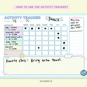 Planner Set Printable, Monthly Calendar, Activity Tracker, Appointment ...