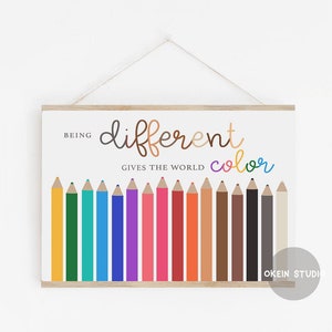 Diversity Print, Teacher Classroom Decor, Diversity Classroom, Being ...