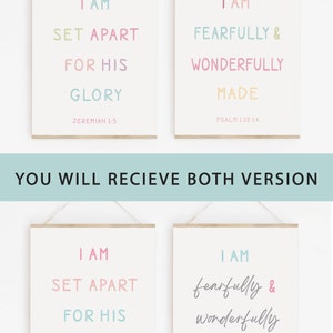 Nursery Bible Verse Wall Art, Boho Christian Art, Scripture Wall Art ...