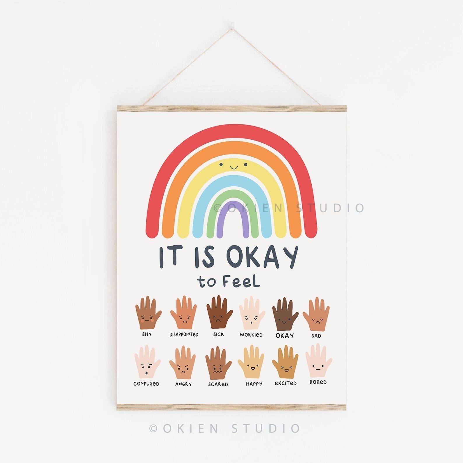 Feelings Wheel Printable Rainbow Emotions Poster Rainbow - Etsy