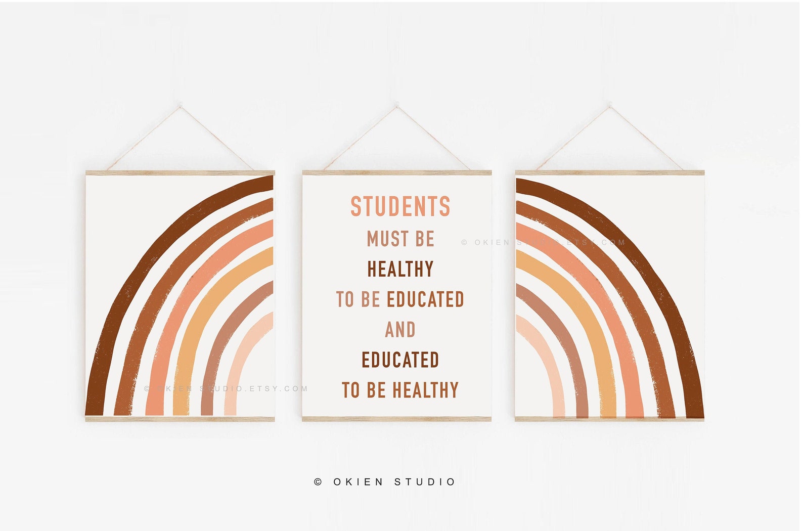 Students Must Be Healthy to Be Educated and Educated to Be | Etsy