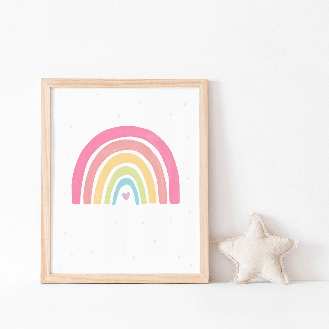 Boho Rainbow Poster Boho Nursery Decor Rainbow Wall Art - Etsy
