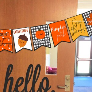 Fall Classroom Banner Printable: Thanksgiving Autumn Decor (PDF) - Etsy