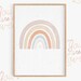 Rainbow Wall Art Boho Nursery Pastel Rainbow Decor Rainbow - Etsy