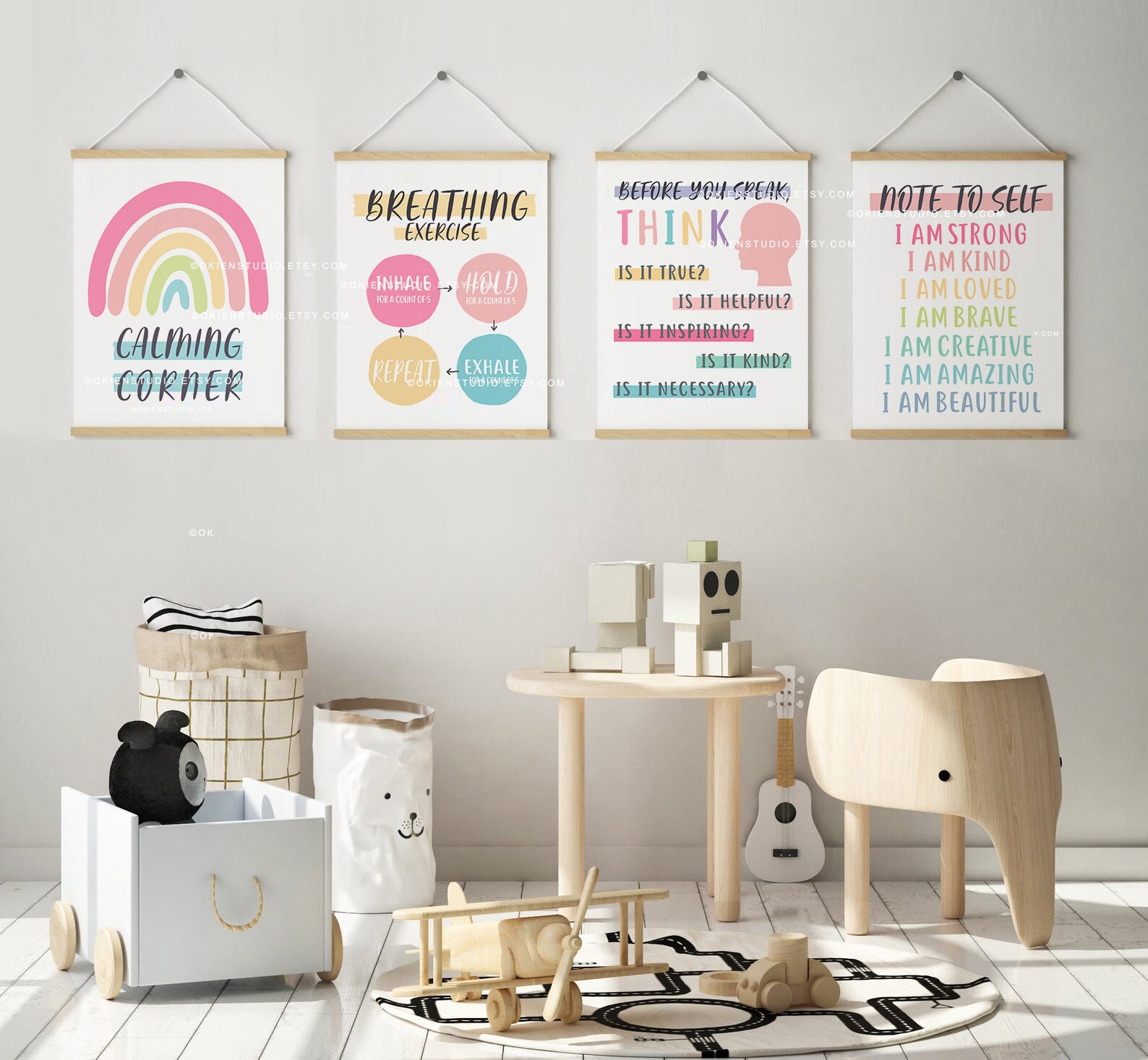 Calming Corner Calming Strategies Educational Posters | Etsy