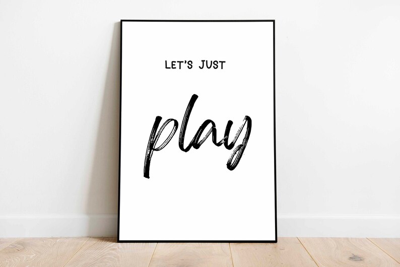 Playroom Wall Decor Set of 8 Kids Bundle Sign Nursery Black - Etsy