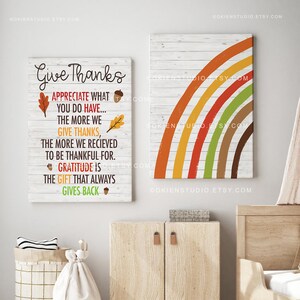 Thanksgiving Classroom Poster, Teacher Bulletin Board Decor, Give ...