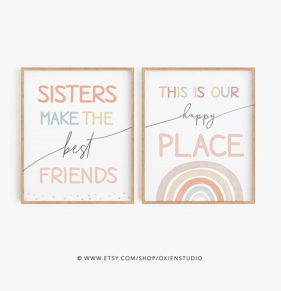 Sisters make the best friends poster Sisters prints This is | Etsy