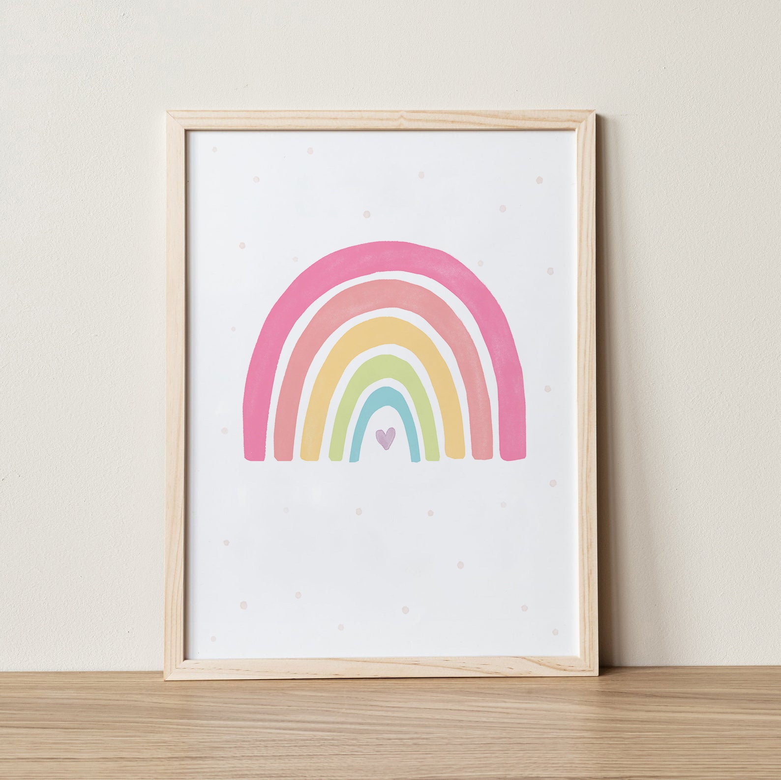 Boho Rainbow Poster Boho Nursery Decor Rainbow Wall Art | Etsy