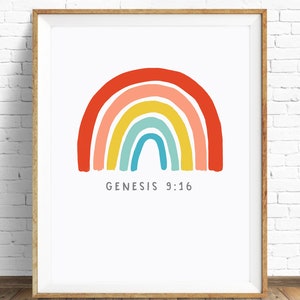 Set of 3, Bible Verse Print, Christian Scripture, Nursery Quotes, Kids ...