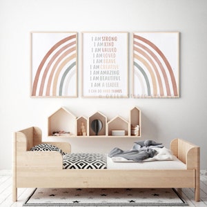 Boho Pastel Rainbow, I Am Enough, Positive Affirmations, Boho Art, Boho ...