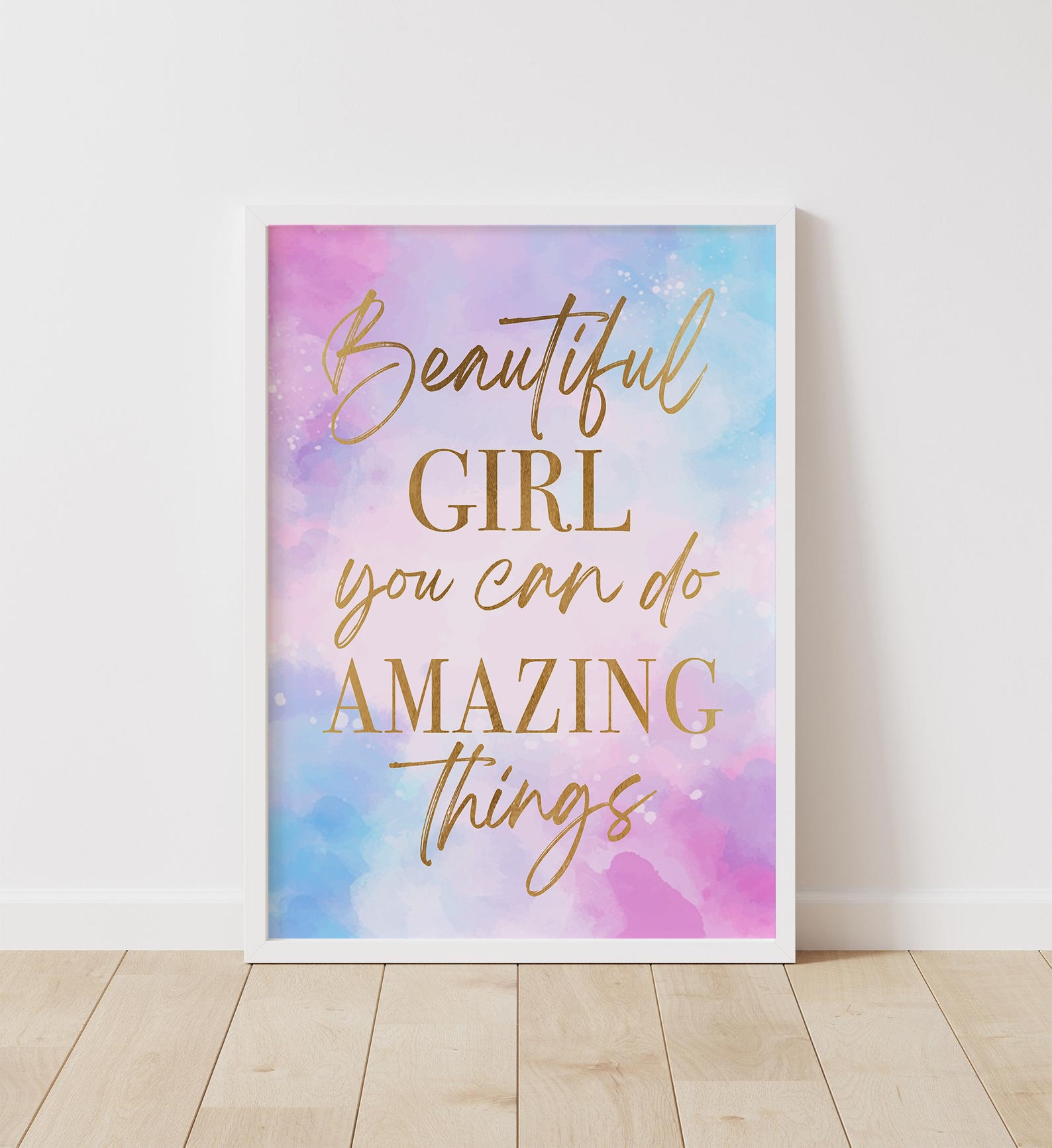 Art & Collectibles Prints Digital Prints Beautiful Girl You Can Do ...