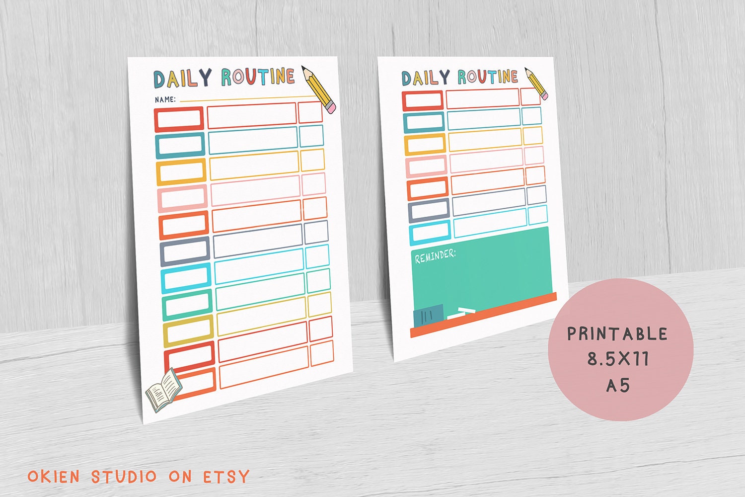 Daily Schedule for Kids Routine Chart for Kids Daily - Etsy Australia